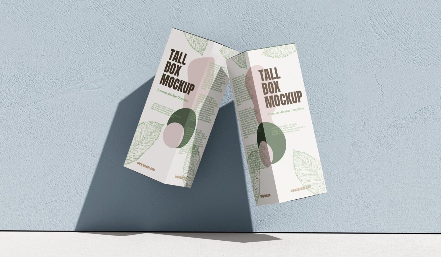 Tall Box Mockup Set - Mockup Line - Premium Mockup Templates