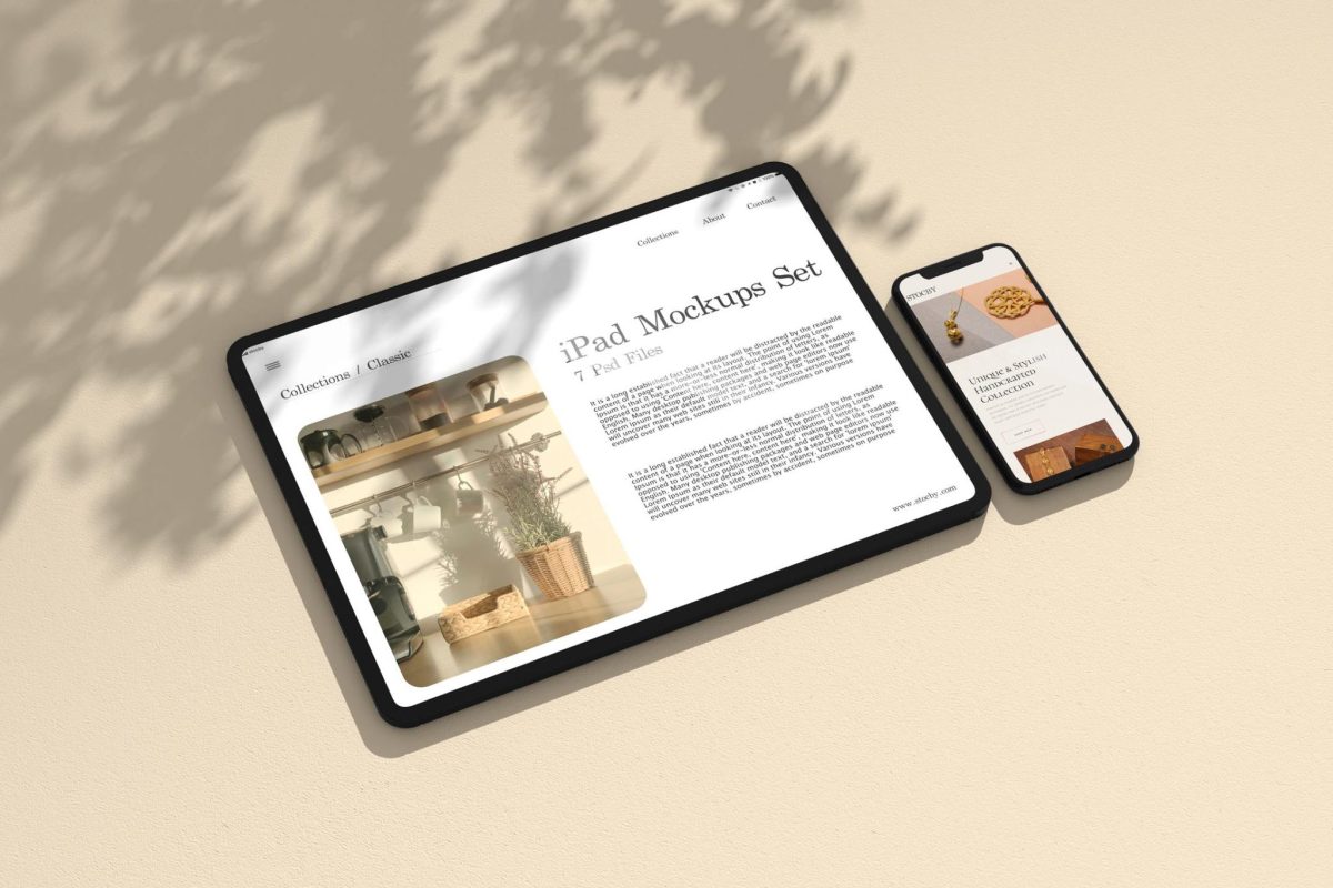 iPhone & iPad Mockup Set - Mockup Line - Premium Mockup Templates