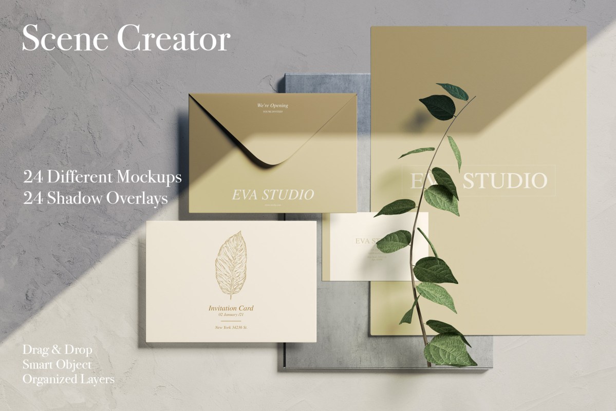 Branding Mockup Set - Mockup Line - Premium Mockup Templates