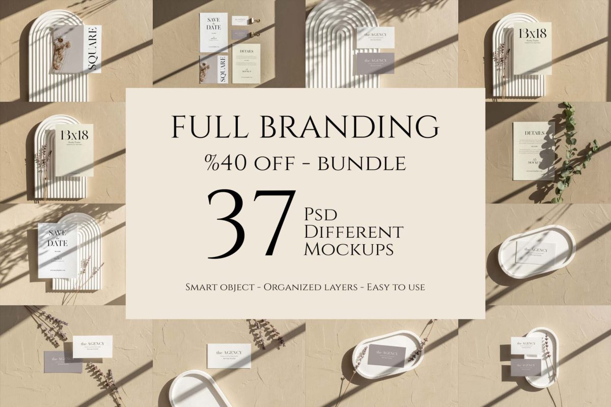 Full Branding Mockup Bundle - Mockup Line - Premium Mockup Templates