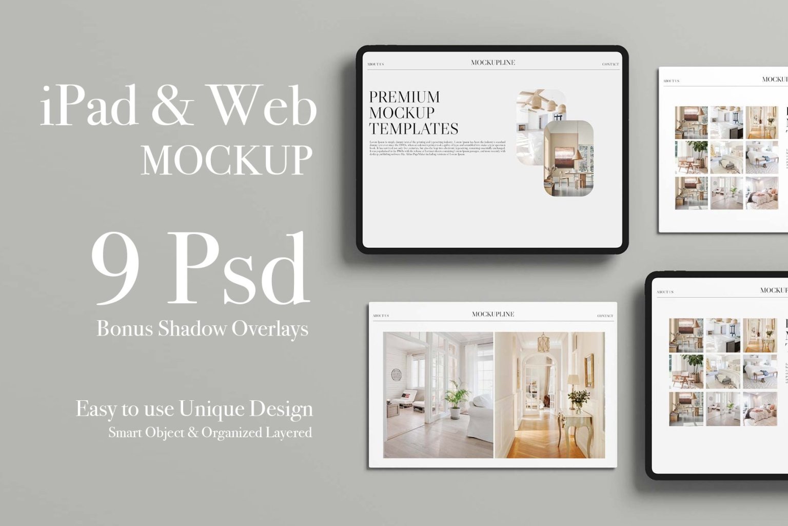 Website Mockup Set - Mockup Line - Premium Mockup Templates