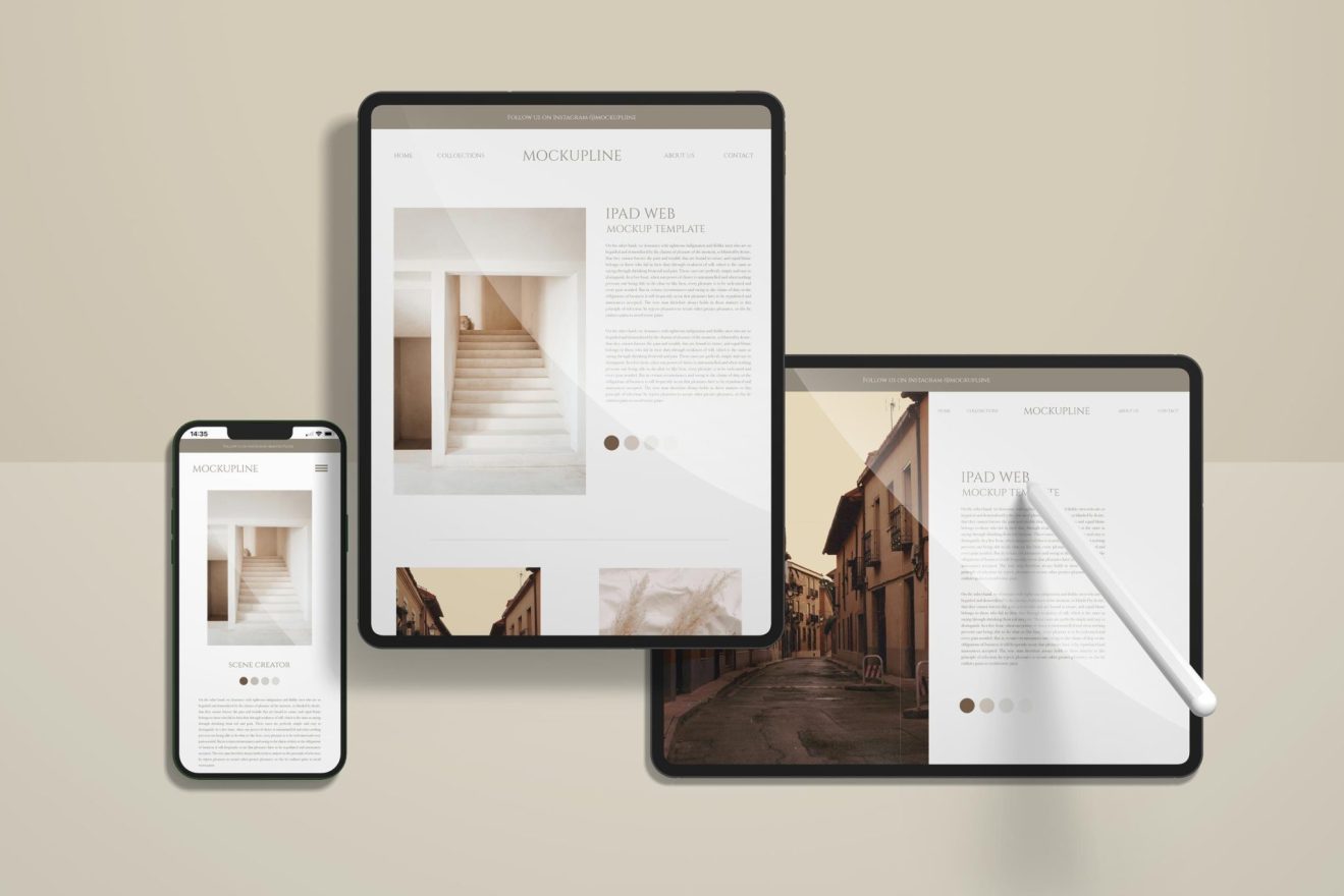 Minimal Scene Creator Mockup - Mockup Line - Premium Mockup Templates