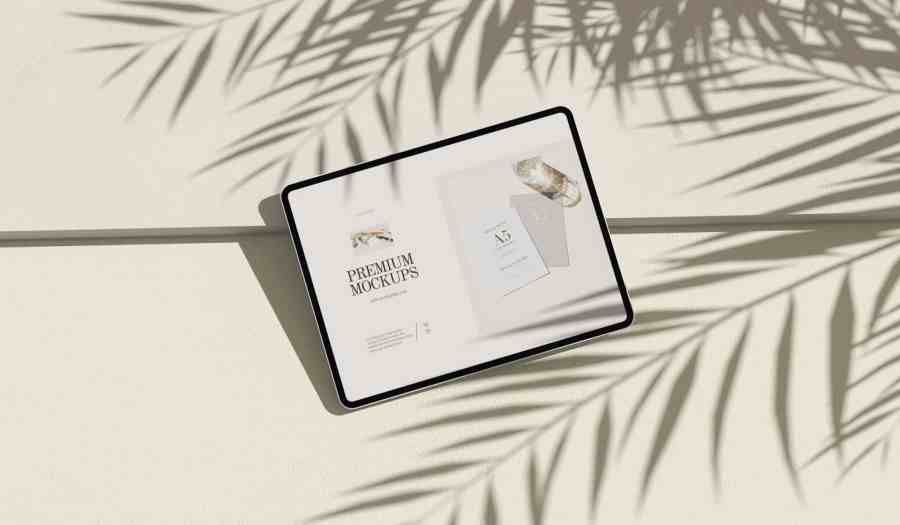 Minimal iPad & A4 Mockup Set - Mockup Line - Premium Mockup Templates