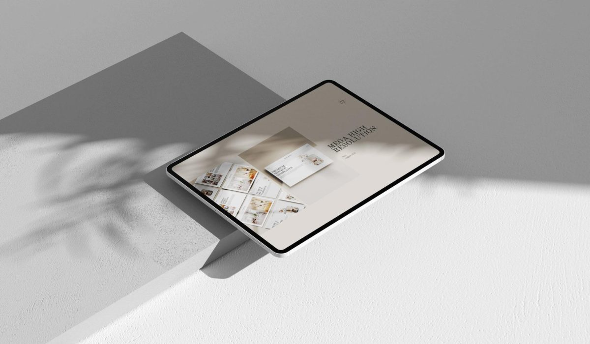 Minimal iPad & A4 Mockup Set - Mockup Line - Premium Mockup Templates