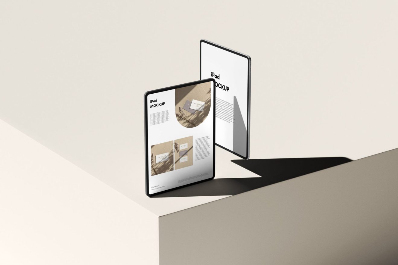Minimal iPad Mockup Set - Mockup Line - Premium Mockup Templates