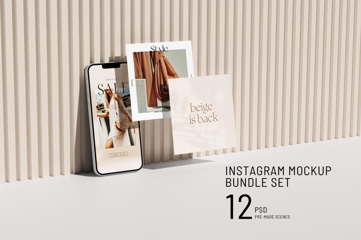 Instagram Mockup Bundle - Mockup Line - Premium Mockup Templates
