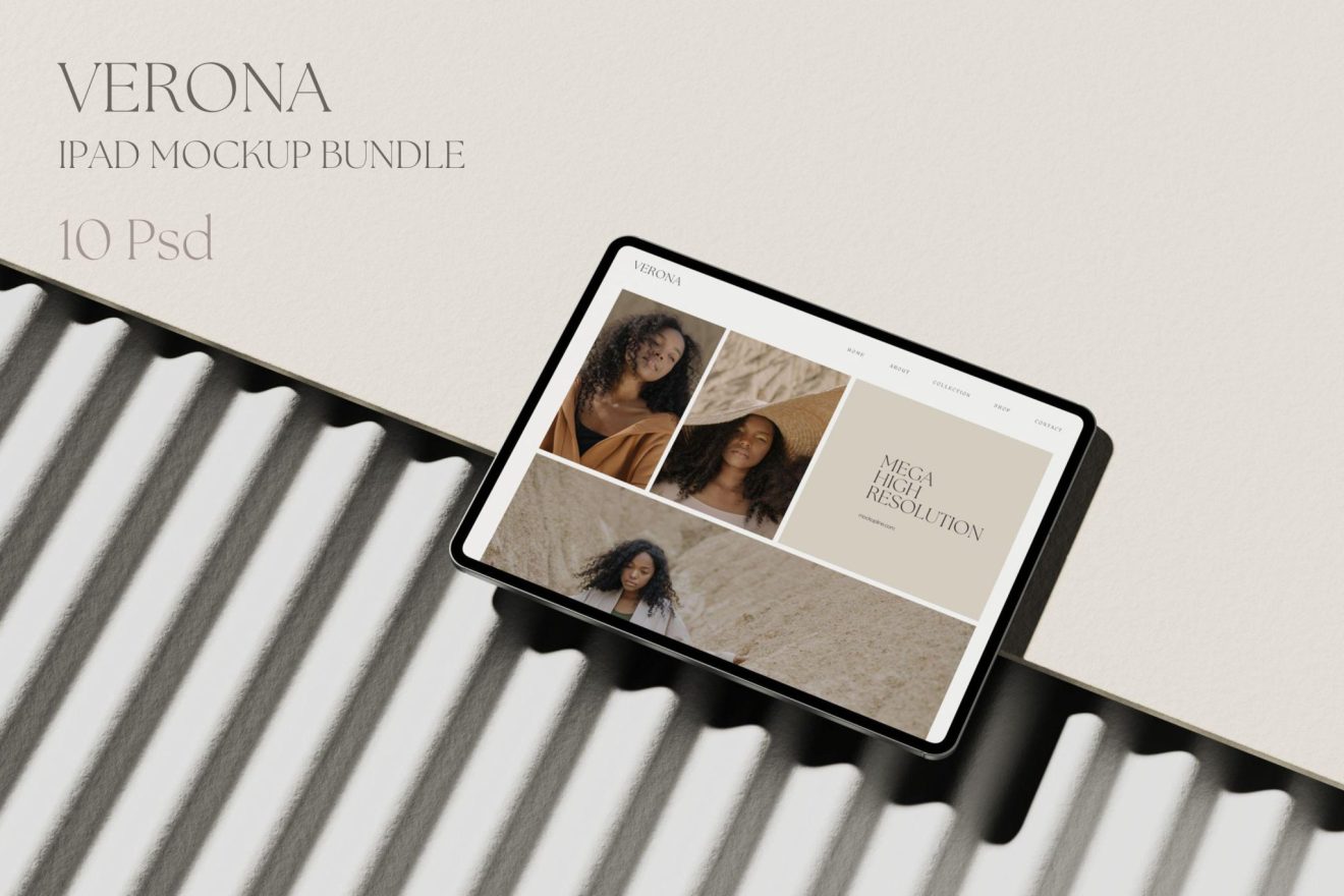 Verona iPad Mockup Bundle - Mockup Line Premium Mockups
