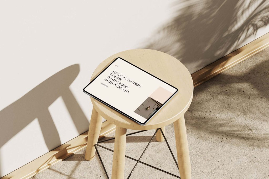 Luna iPad Mockup Collection - Mockup Line