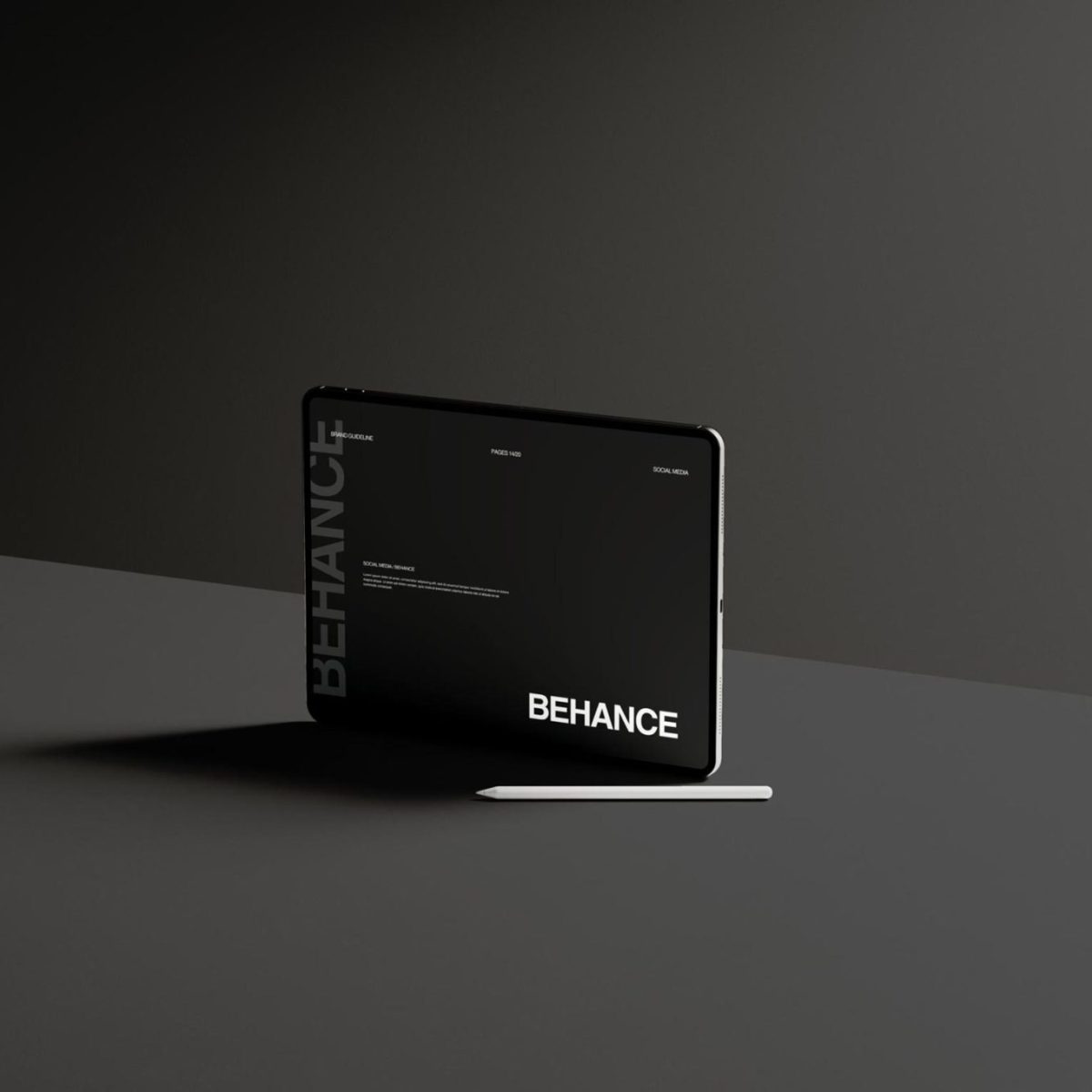 Dark iPad Mockup Collection - Mockup Line