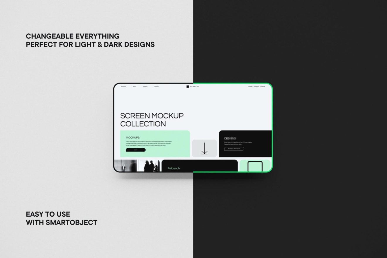 Screen Mockup Collection - Mockup Line