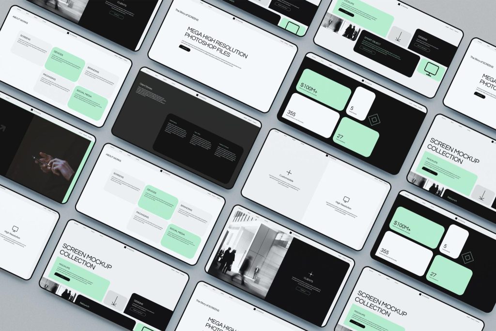 Screen Mockup Collection - Mockup Line