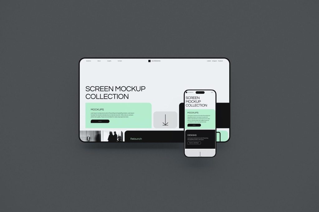 Screen Mockup Collection - Mockup Line