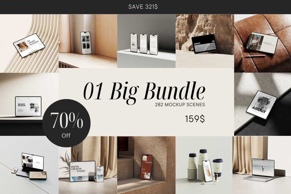 Big Bundles - Mockup Line - Premium Mockup Templates