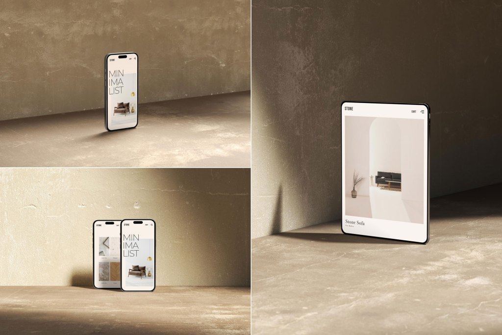 Stone Branding Mockup Collection - Mockup Line