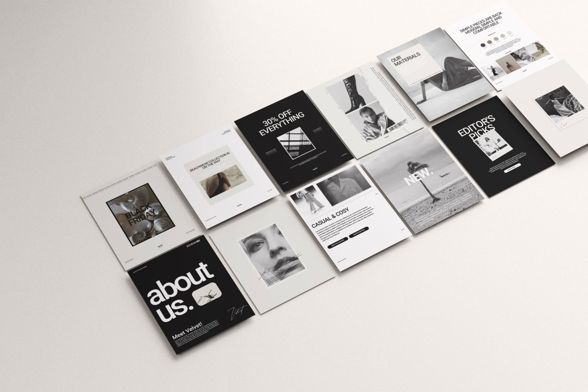 4:5 Post Mockup Collection - Mockup Line - Premium Mockup Templates