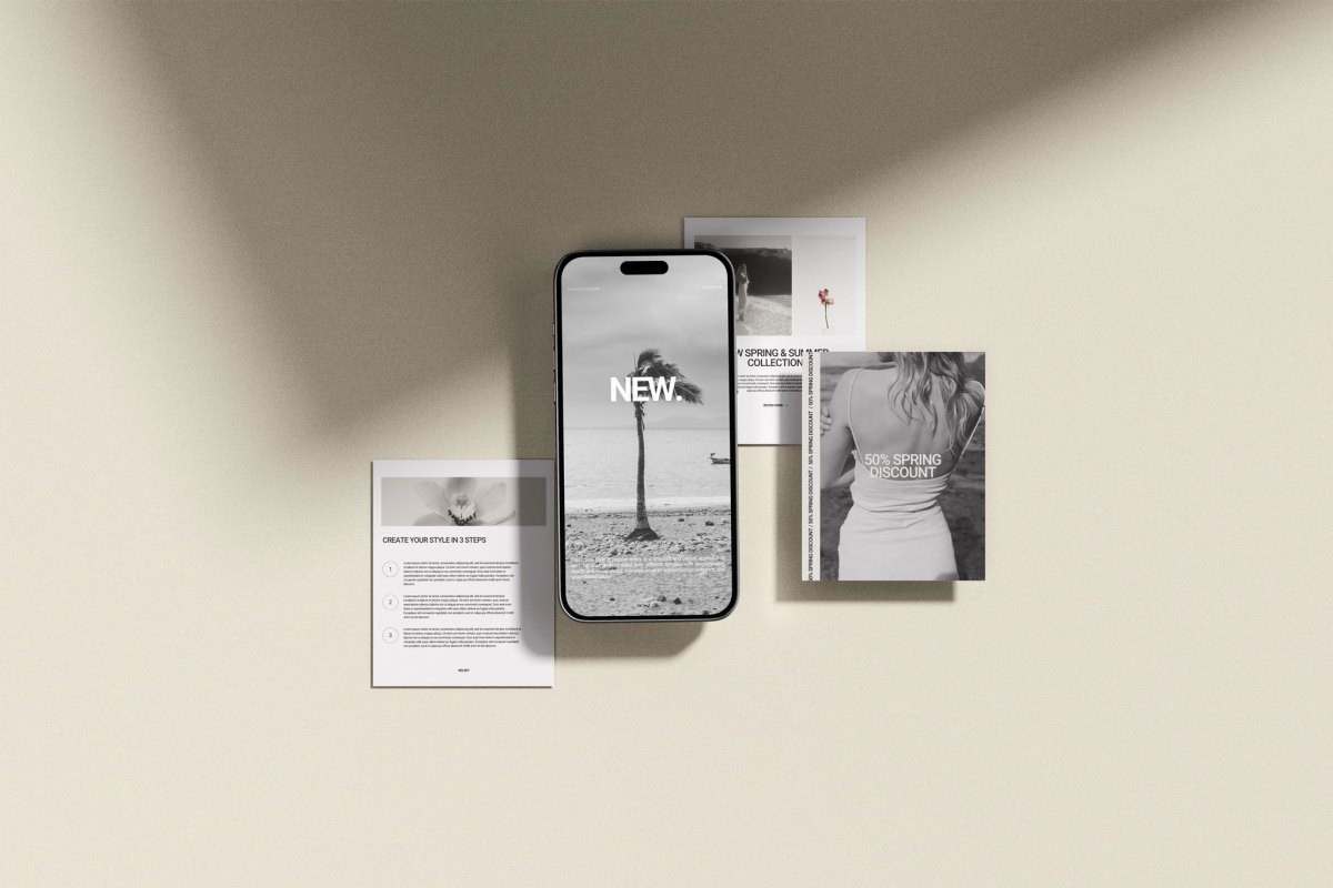 4:5 Post Mockup Collection - Mockup Line - Premium Mockup Templates