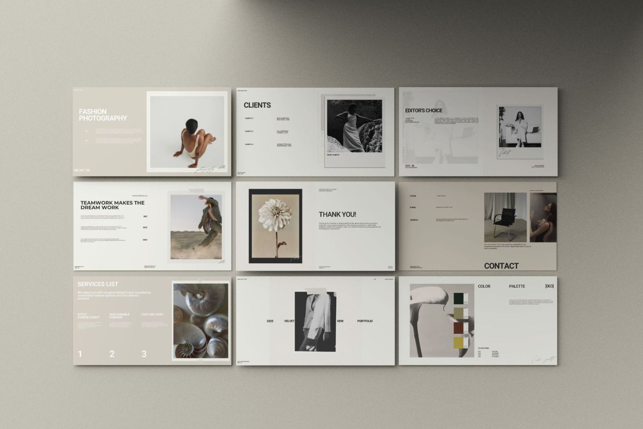 Services and Portfolio Guide - Mockup Line - Premium Mockup Templates